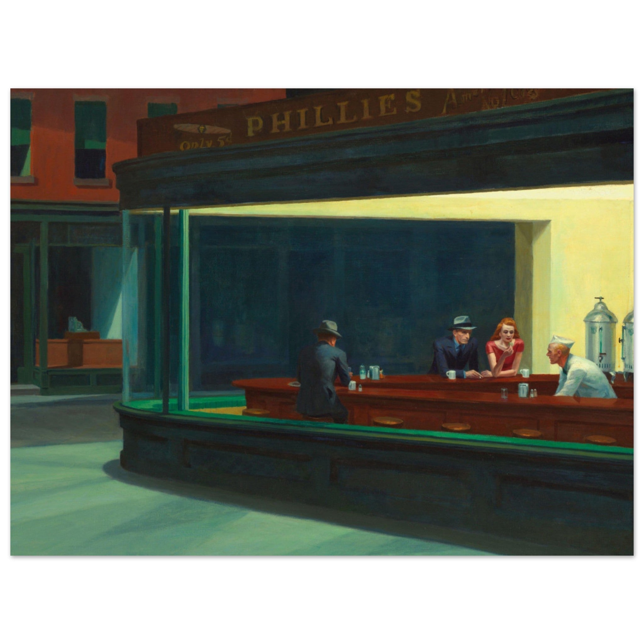 Nighthawks by Edward Hopper (1942) | Master's Gaze
